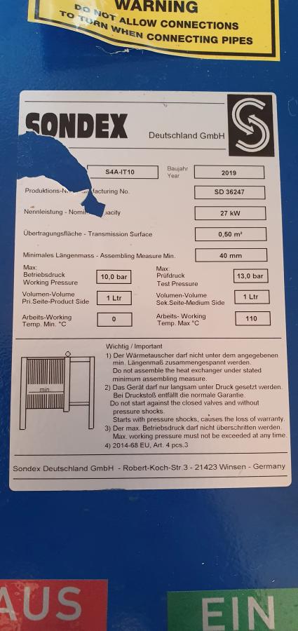 Artikel Nr.: 30093 1 L ; 10 bar ; 27 kW gebrauchter ...