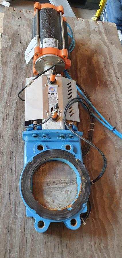 article no.: 30109 10 bar used pneumatic slide gate / knife gate valve ...